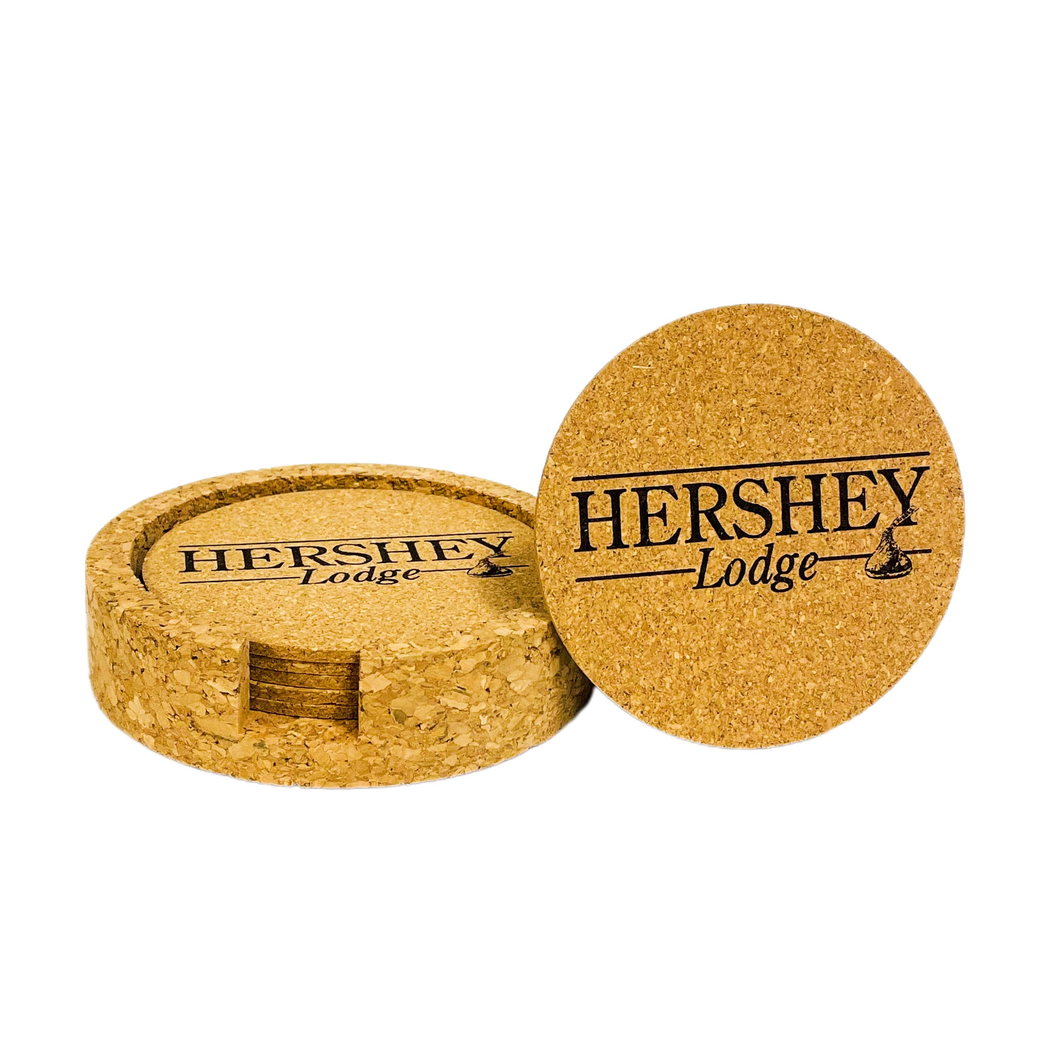 Hershey Lodge Cork Coaster Set